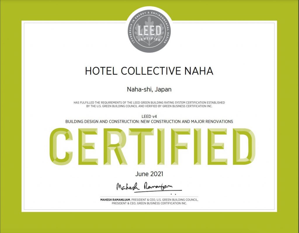 Hotel Collective has been awarded the United States Green Building ...